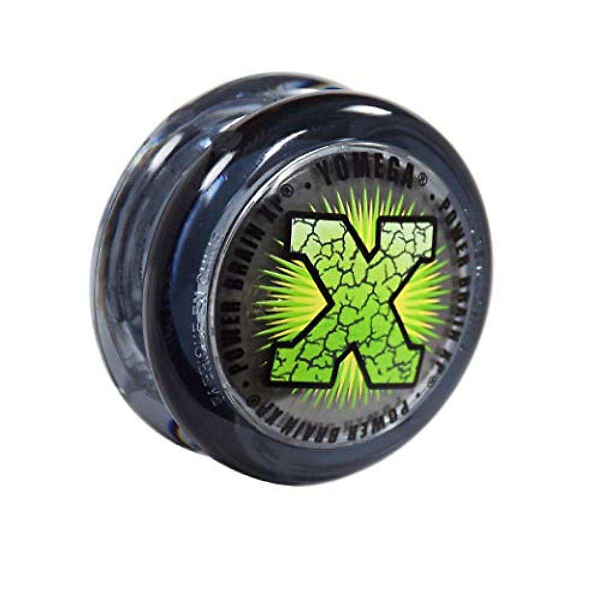 Yomega Power Brain XP yoyo - Professional yoyo with a Smart Switch which enables Players to Choose Between Auto-Return and Manual Styles of Play. + Extra 2 Strings & 3 Month Warranty (Grey)