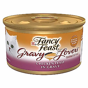 Purina Fancy Feast Wet Cat Food, Gravy Lovers Chicken Feast in Grilled Chicken Flavor Gravy - (24) 3 oz. Cans