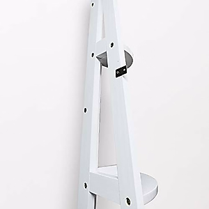 Casual Home 5-Shelf Corner Ladder Bookcase, White (Pack of 1)