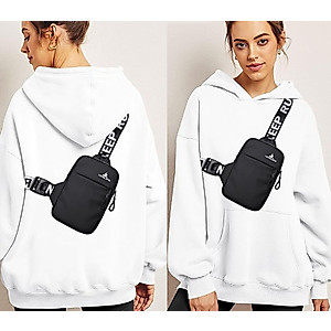 Mini Sling Bag for Women Men Small Crossbody Bag Shoulder Backpack Fanny Packs Casual Phone Chest Bag for Travel Hiking Personal Pocket Bag