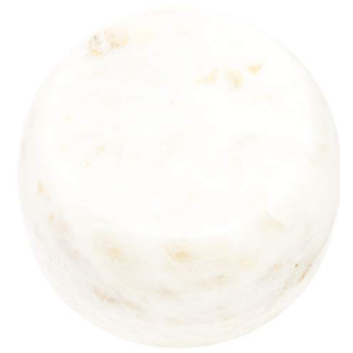 SHASH Marble Shaving Bowl, White - Lather Mug with Interior Grooves Builds a Rich, Foamy Froth - Retains Heat for a Close, Comfortable Shave - Compact, Sophisticated Design (White)