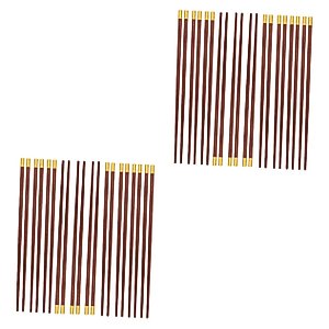 GANAZONO Wooden Cutlery 20 Pairs Chopsticks China Metal Delicate Toddler Chinese Chopsticks