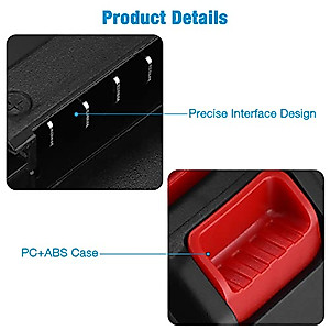 Powerextra Upgraded 2 Pack 18V 4500mAh Replacement Battery Compatible with Porter Cable 18V Battery PC18B PCC489N for 18 Volt Porter Cable Cordless Tools