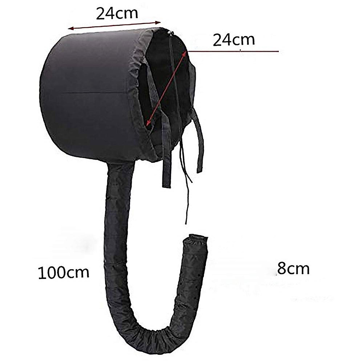 Safety Hair Dryer Cap Portable Soft Drying Salon Baking Oil Hat for Hand Held Hair Dryer Attachment Home (Pink)