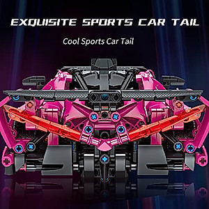 Sowide Super car Building Blocks and Construction Toy, Construction Toy Building Set for Kids Adults, Collectible Model Car Kits, 1:14 Scale Super Car Model Building Sets(1317 Pieces)