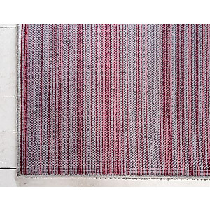 Unique Loom Solo Collection Solid, Plush, Kids, Modern Area Rug, 8 ft x 10 ft, Grey