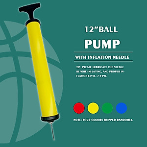 PATTONLEX Basketball - Official Size 7 (29.5") - Composite Leather - Indoor/Outdoor Ball for Men(Blue/red)