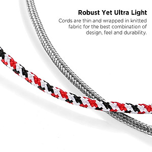 DUKABEL Headphone Splitter, AUX Splitter Cable for Headset Knitted 3.5mm Splitter 2-Way Audio Splitter Stereo Audio Y Cable Produces Equal Audio Output for Headphones Earphones Speakers Joy Series