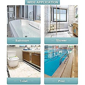 12 Pack 11.8" x 11.8" Interlocking Floor Tiles with Drain Holes Soft PVC Non Slip Shower Floor Mat Modular Interlocking Cushion Mat for Drain, Pool, Patio, Balcony, Kennel, Poultry, Floor Grid, Blue