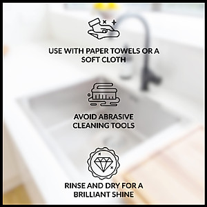 Hope's Perfect Sink Cleaner and Polish, Restorative, Removes Stains, Cast Iron, Corian, Composite, Acrylic, 8.5 Fl Oz