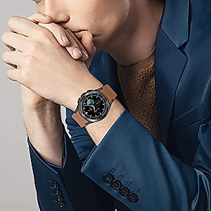 VQ PU Leather Bands Compatible for Samsung Galaxy Watch 4 Band 40mm 44mm,20mm Adjustable Sport Replacement Watch Band Straps Red