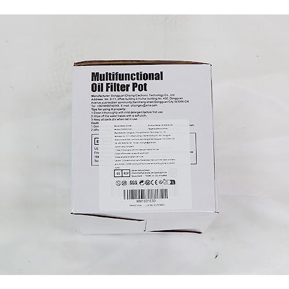 Chihee Grease Container Stainless Steel Bacon Grease Saver with Fine Mesh Strainer 2L / 67.6 fl oz Oil Container Grease Can with Dust-proof Lid Non-slip Tray for Kitchen Storing Frying Cooking Grease