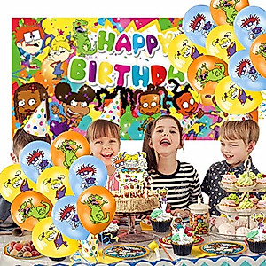 Rugrats Party Supplies Plates Decorations Balloons Cake Topper Backdrop Banner Birthday Set Decor