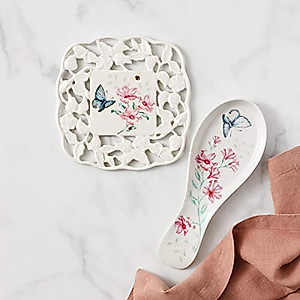 Lenox Butterfly Meadow Spoon Rest, 0.47 LB, Multi