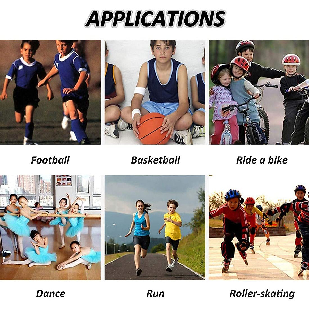 Kids Children Compression Ankle Brace Support Sleeve Adjustable Foot Stabilizer Ankle Guard Pads for Arthritic Pain Relief & Injury Rehabilitation, Elastic Ankle Protector for Sports, 1 Pair