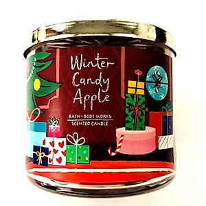 Bath & Body Works 3-Wick WINTER CANDY APPLE Scented Candle (Winter 2018)