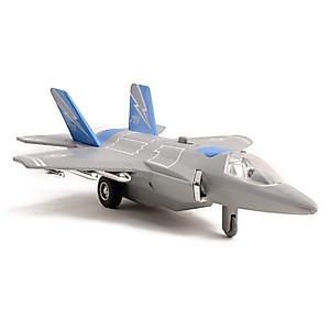 Vokodo Army Air Force Fighter Jet F-22 Toy Military Airplane Friction Powered 1:16 Scale with Fun Lights and Sounds Pretend Play Quality Kids Action Bomber Aircraft Great Gift for Children Boys Girls