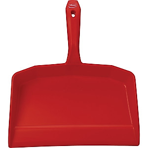 Vikan 56604 Dust Pan,11.5",PP,Red