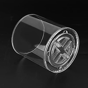 Acrylic Mini Reptile Tank Habitat Cricket Terrarium Reptile Breeding Case Circular with Top Cover for Spider Small Animals