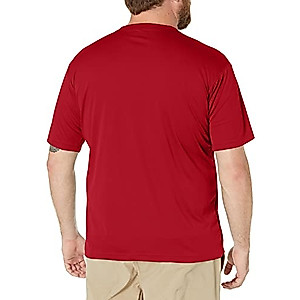 Columbia Men's Meeker Peak Short Sleeve Crew, Red Velvet, XX-Large