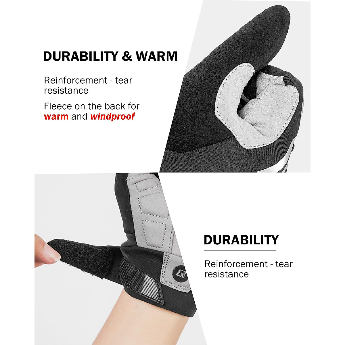 ROCKBROS Cycling Gloves Motocycle Mountain Bike Gloves Full Finger Biking Gloves for Men Bicycle Gloves