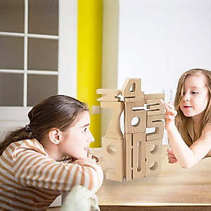 LEQUMOC Number Blocks - Montessori Large Wooden Blocks Numbers 1-10, Learning Toys Toddlers, Preschool Learning Activities Montessori Wood Blocks Kids Ages 2-8 Boys and Girls