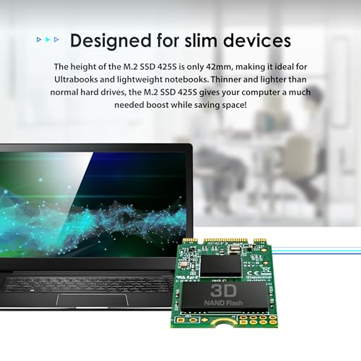 Transcend 3D TLC NAND with SSD M. 2 2242 Sata – Iii GB/S mts420s Series