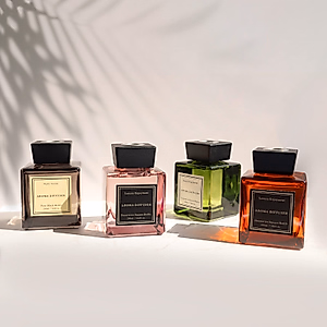 Oud & Bergamot Reed Diffuser Long-Lasting Fragrance Air Freshener Diffuser Hotel Collection Diffuser Oil 7.04 oz - Green