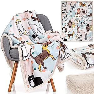 Cat Blanket - 28 Cute Cat Companions on a Sumptuously Soft 50x60 Inch Cat Lover Throw Blanket - The Most Beloved Cat Gifts for Cat Lovers Everywhere