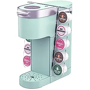 Gevoli K Cup Organizer for Single Serve Keurig K-Mini and K Mini PLUS Coffee Makers - Space Saving Modern Acrylic Kcup Pod Holder (10 Pod Capacity)