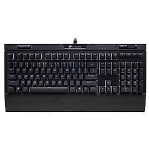 CORSAIR STRAFE RGB MK.2 Mechanical Gaming Keyboard - USB Passthrough - Linear and Quiet - Cherry MX Red Switch - RGB LED Backlit-17.6 x 6.61 x 1.57 inches