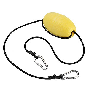 Kayak Tow Rope,Kayak Tow Line,Kayak Drift Anchor Tow Rope Nylon Tow Line Throw Rope with EVA Buoy Anchor Buoy Steel Clips Kayak Accessory Kayak Anchors ancla Kayak Buoy with Clip
