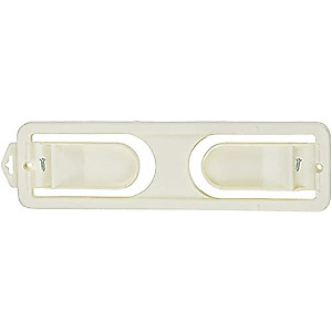 DecorRack Wall Mount Paper Towel Holder for Kitchen and Bath, Flexible Shatterproof -BPA Free- Plastic, Vertical or Horizontal Mount, Under Cabinet Folding Dispenser, Includes 2 Screws, Cream (1 Pack)