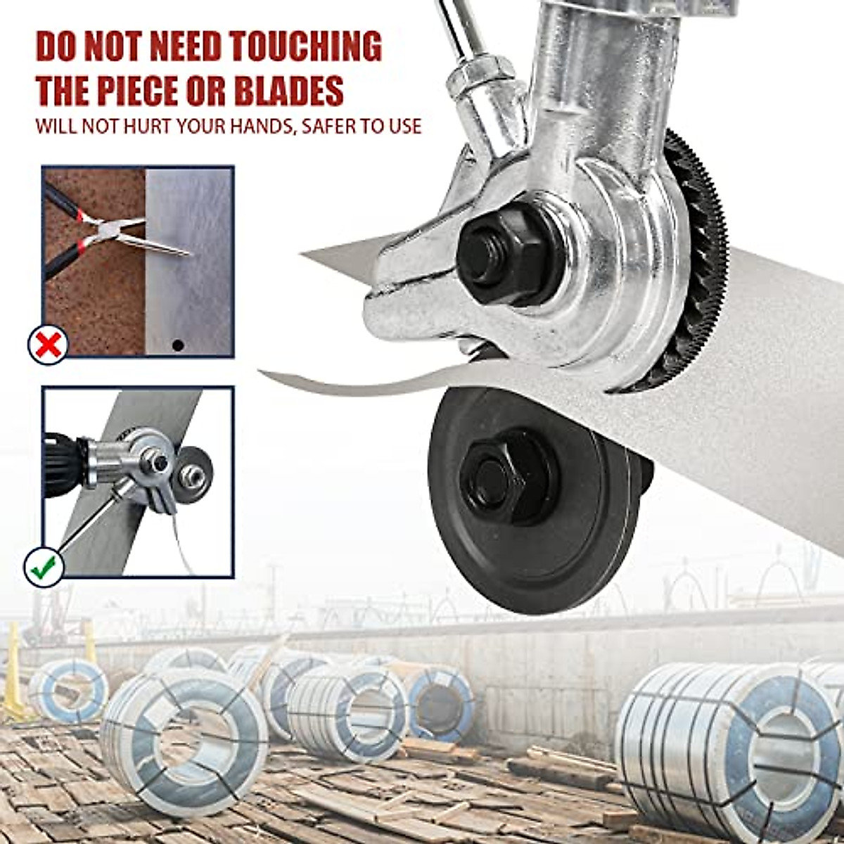 Electric Drill Plate Cutter, Sheet metal tools, Oscillating tool sheet metal nibbler pour metal cutter electric substitute metal shears manual cut metal roofing panels