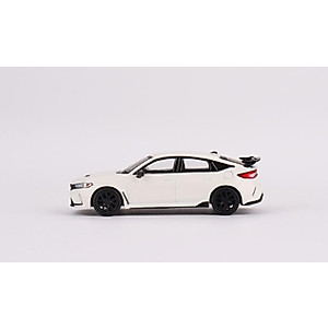 True Scale Miniatures Model Car Compatible with 2023 Honda Civic Type R (White) Limited Edition 1/64 Diecast Model Car MGT00530