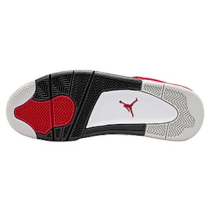 Jordan 4 Retro Mens Shoes Size - 10 White/Fire Red-Black