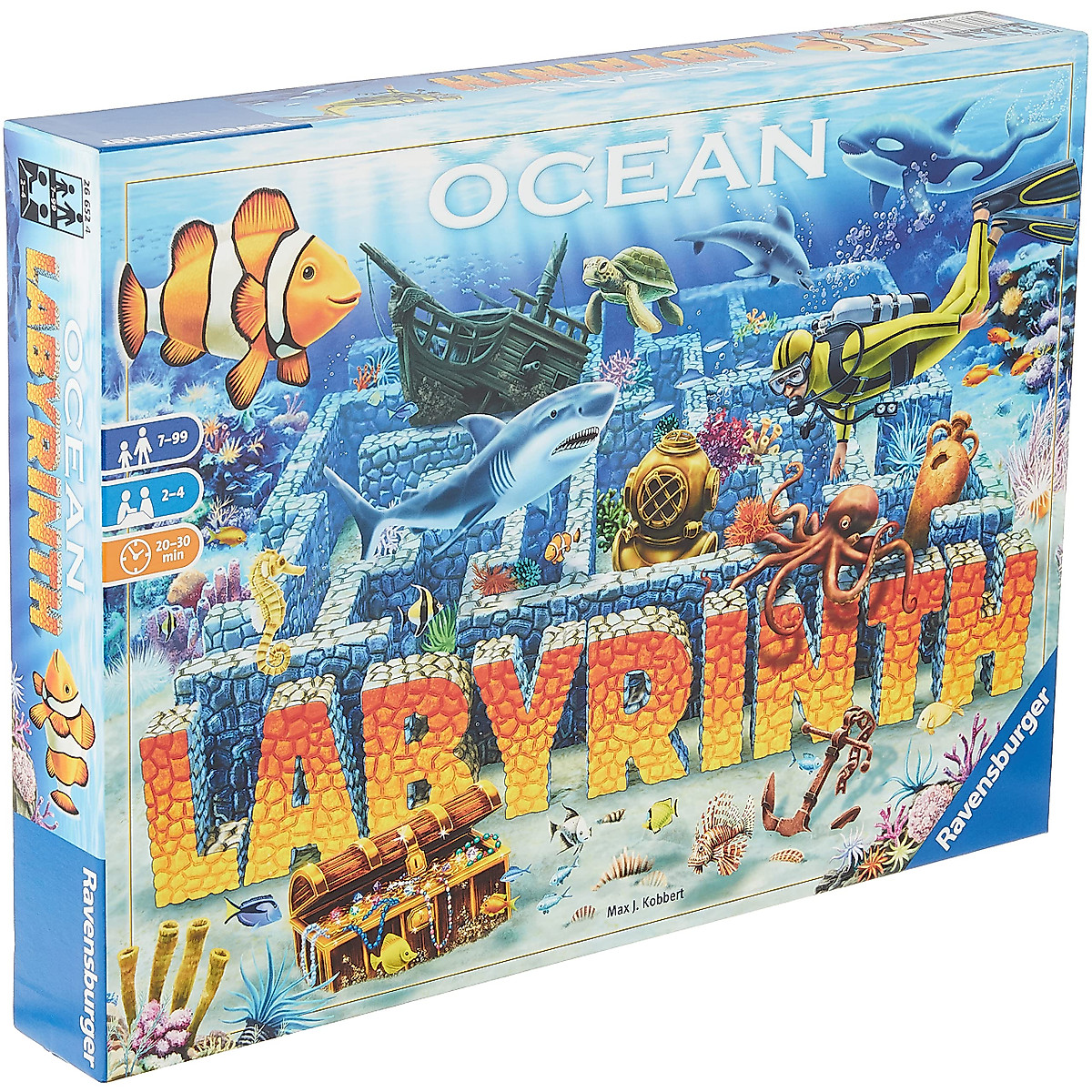 Ravensburger Ocean Labyrinth - Engaging Family Board Game for Kids & Adults | Quick Learning Curve | High Replayability | Perfect for Ages 7 and Up | Brilliant Mind Teaser