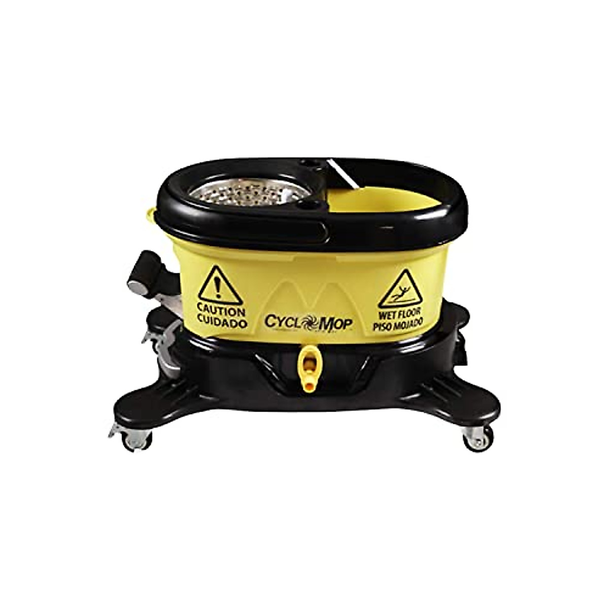 CycloMop® Commercial Spinning Spin Mop with Dolly Wheels - Heavy Duty Design for Years of Use