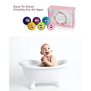 Bath Bombs for Women 6 Natural and Organic Bath Bombs with Essential Oils and Moisturizing Shea Butter, BathBombs for Relaxation and Stress Relief, Bath Bomb Gift Set for Women, Girls, Wife