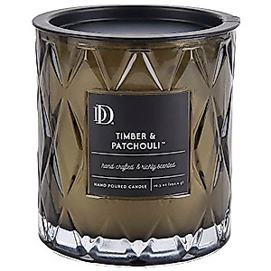 Timber & Patchouli Diamond Patterned Jar Candle