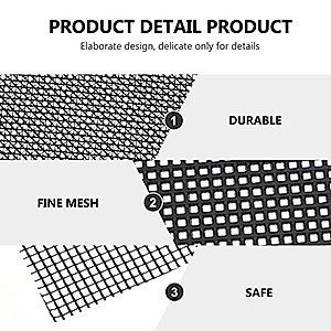 Happyyami 10Pcs Flower Pot Bottom mesh Flower Pot Drainage Screen Bottom Grid Mat Anti- Breathable Gasket Breathable Drainage Gasket Plastic Plant Mesh Pot Hole Leakproof Soil Potholder or