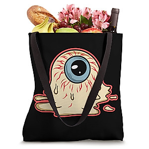 Freaky Creepy Melting Eyeball Anatomy Scary Eye Tote Bag