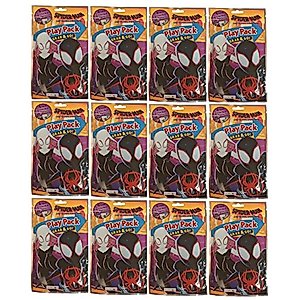 Bendon Publishing Spider-Man Grab and Go Play Pack 12ct | Birthday Party Favors | Party Supplies Decorations