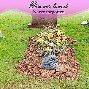 Orchid Valley Cat Memorial Stone or Garden Statue, Beautifully Packaged Memorial Gift, Headstone for Cats or Loss of Cat Sympathy Gift, Sleeping Cat Stepping Stone,