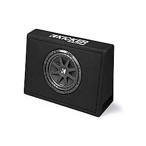 Kicker Bundle Compatible with Universal Truck (2) 43CT104 Car Audio Single 10" Loaded Sub Box Enclosure with Harmony HA-A400.1 Amplifier and Amp Wiring Kit