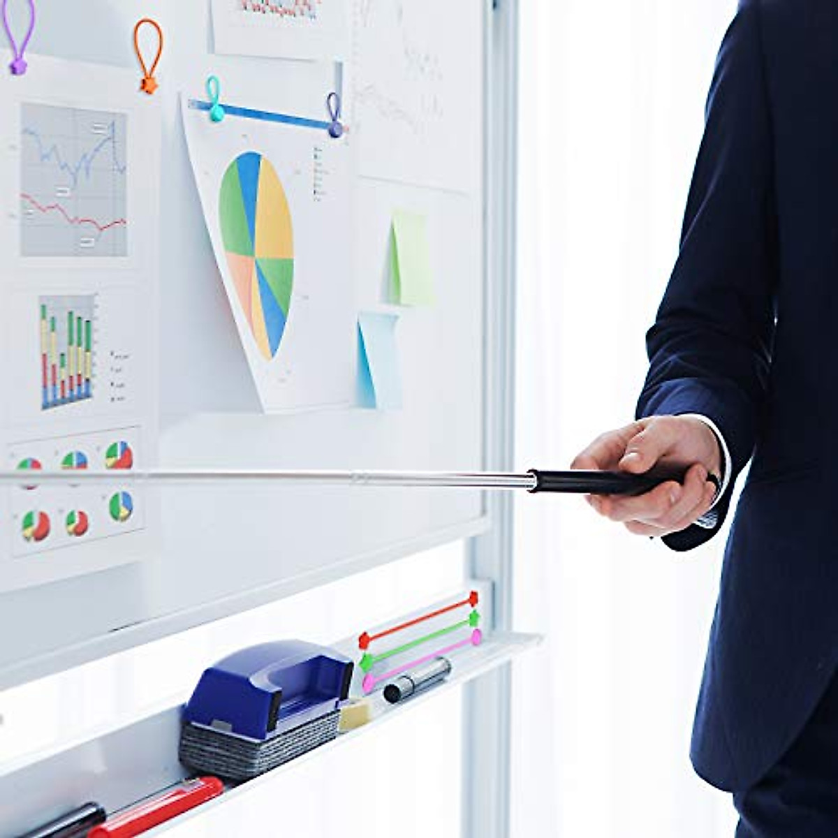 32 Pcs Magnetic Cable Ties Silicone Cable Management Ties Magnet Twist Ties Reusable Cord Clips for Bundling, Organizing, Holding Cable Wire Cord to Fridge Home Car Office (Delicate Style, 4 Inch)