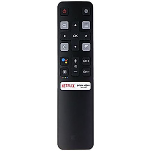 New RC802V Replacement Remote Compatible with TCL Android TV with Prime Video, Netflix Hotkeys Without Voice Function