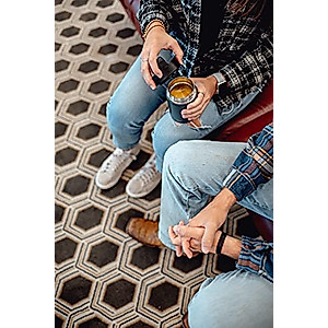 Simple Modern Food Jar Thermos for Hot Food | Reusable Stainless Steel Vacuum Insulated Leak Proof Lunch Storage for Smoothie Bowl, Soup, Oatmeal | Provision Collection | 16oz | Midnight Black