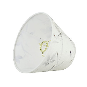 Aspen Creative 58902 Transitional Hardback Empire Shape UNO Construction Lamp Shade in Off White, 9" Wide (5" x 9" x 7")