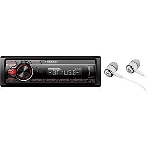Pioneer In-Dash Built-In Bluetooth, Media Player Front USB Auxiliary, MP3, Pandora, AM/FM Radio, Built In iPod, iPhone, and iPad Controls, Arc Phone App Car Stereo Receiver